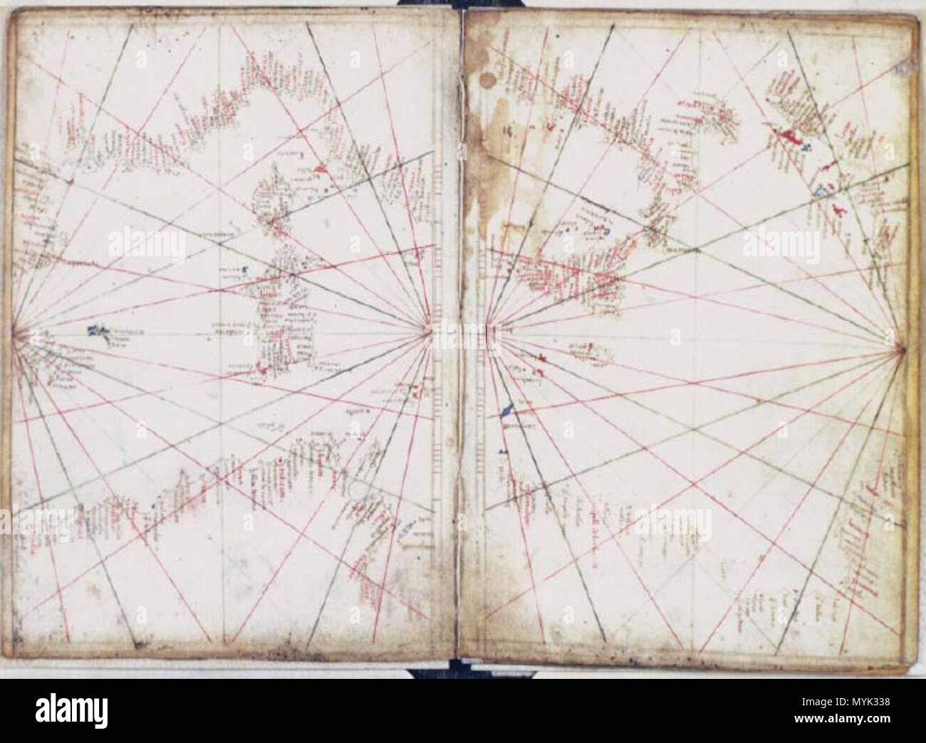 . English: The third and fourth sheets of the eight-sheet Tammar Luxoro ...