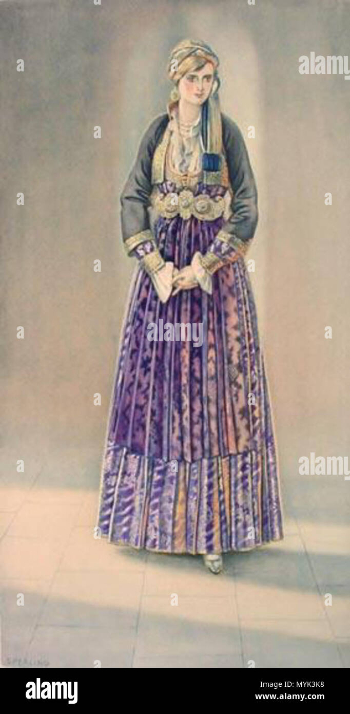 . English: Greek Macedonian Peasant Woman's Dress (Macedonia, Naoussa ...