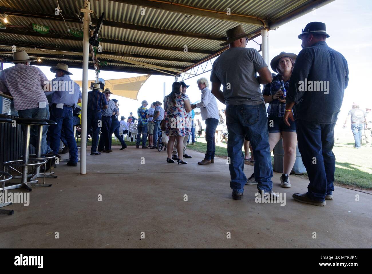 Australian country bar at the Mount Magnet horse race track, Mt Magnet ...