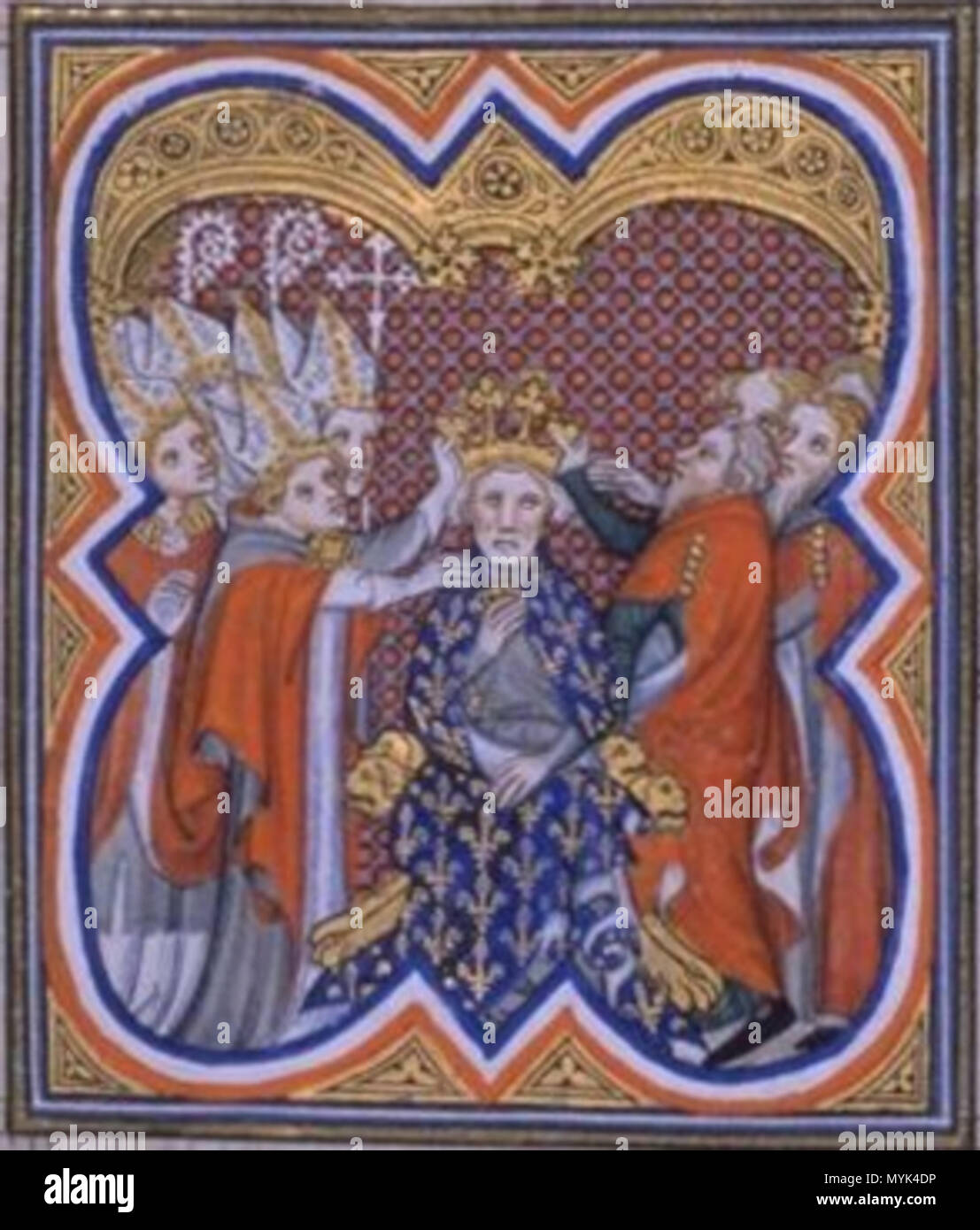 . Sacre de Jean la Bon . 15th century. Grandes Chroniques de France 467 ...