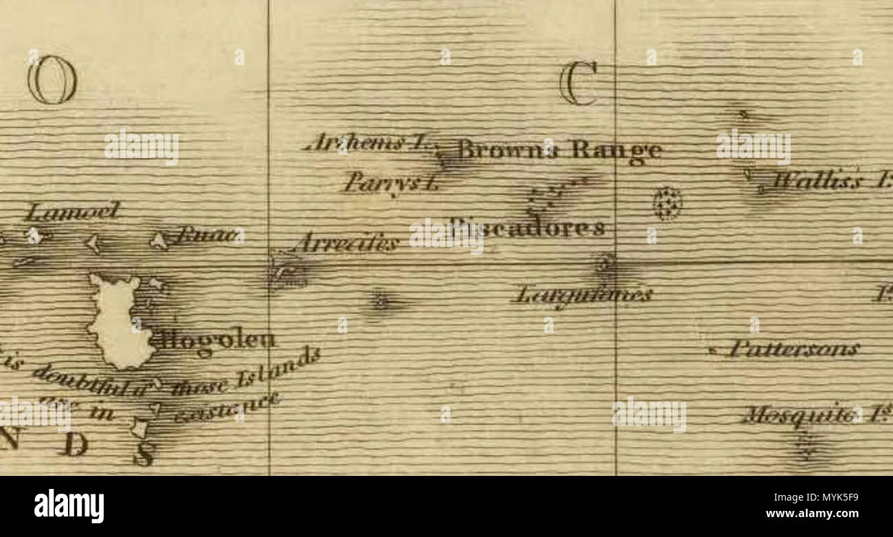 . English: Map of the Pacific Ocean make it by John Playfair in 1814 ...