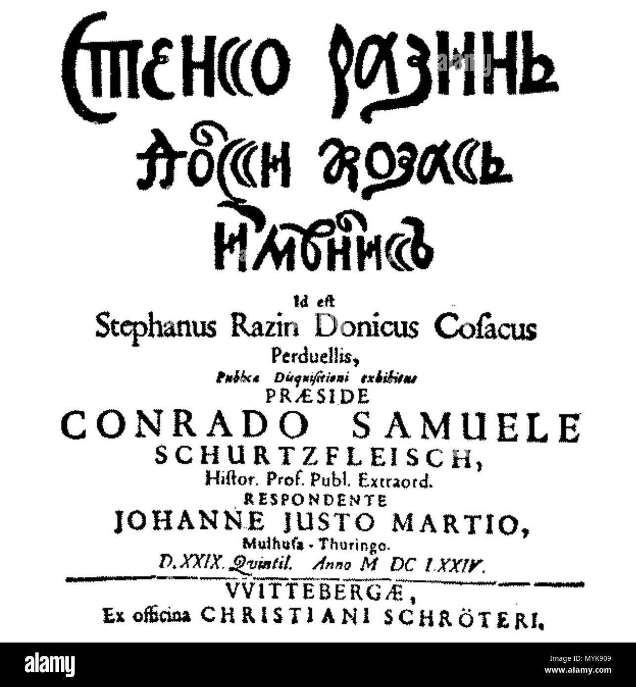 Stepan razin hi-res stock photography and images - Alamy