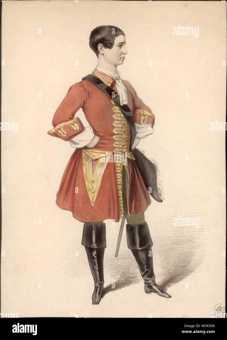 . Mary Anne Keeley (1805-1899) in a ‘Breeches Role’ . between circa ...
