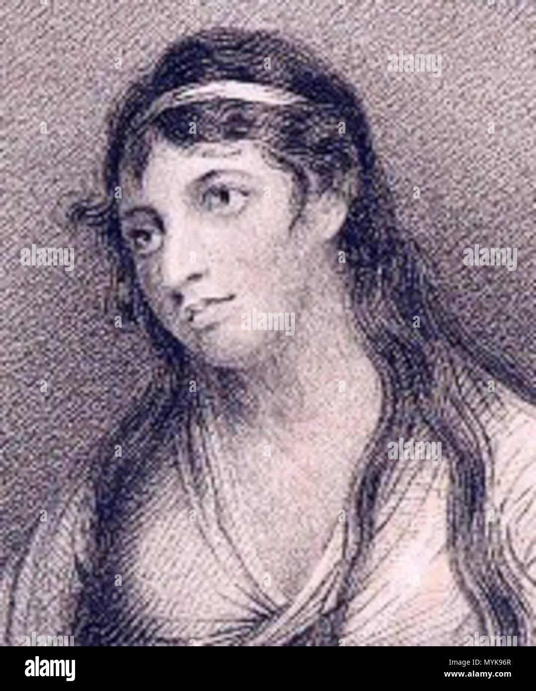 . Crop of Image:MaryTighe.jpg, Portrait of Mary Tighe (1772-1810 ...
