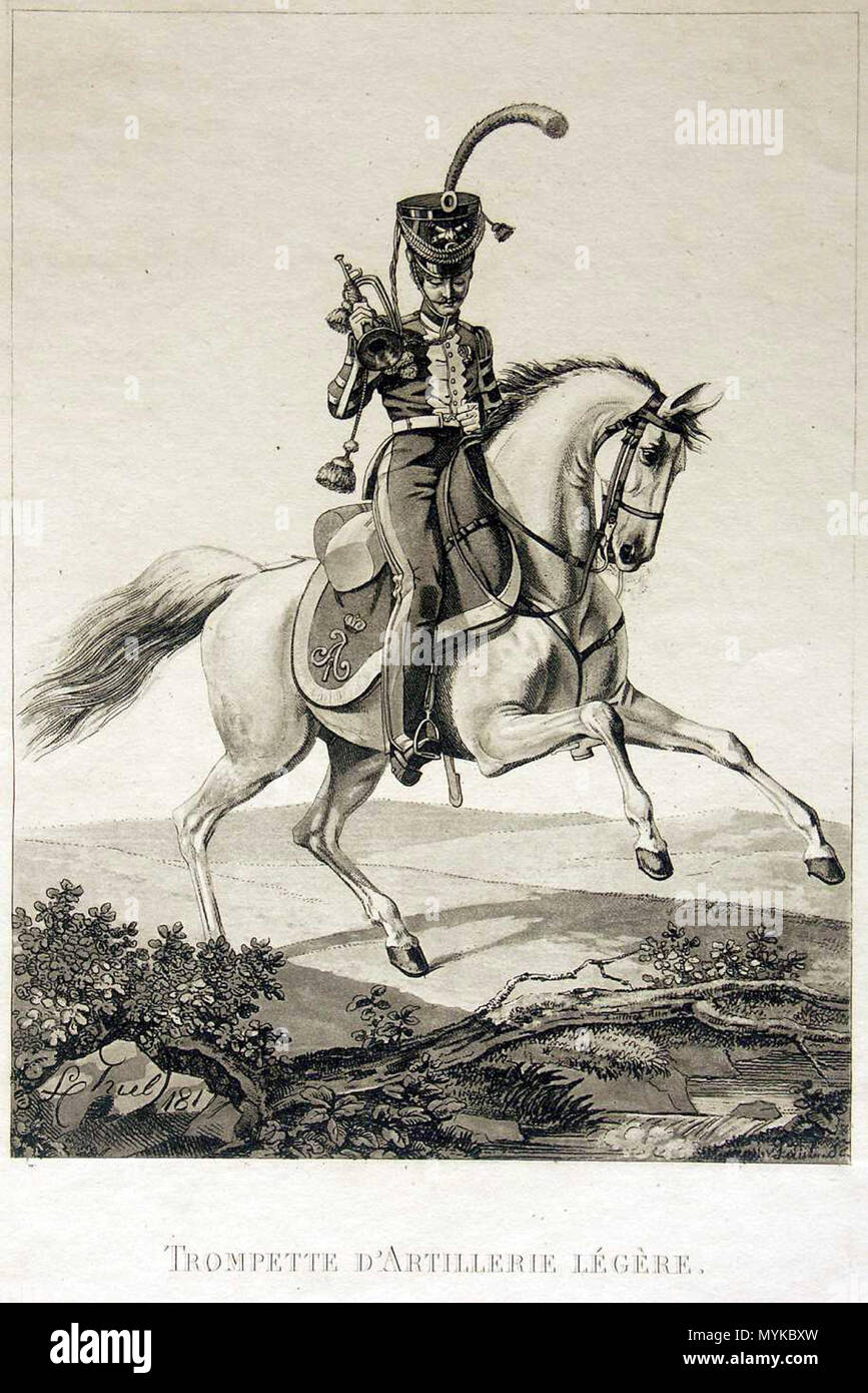 . Трубач Конной артиллерии . early 19th century. Lev Kiel 363 Military ...