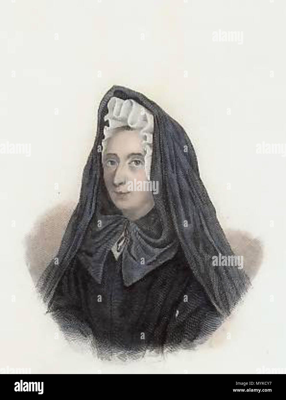 . English: Jeanne Guyon . circa 1845. Frankreich. Stahlstich. 367 Mme ...