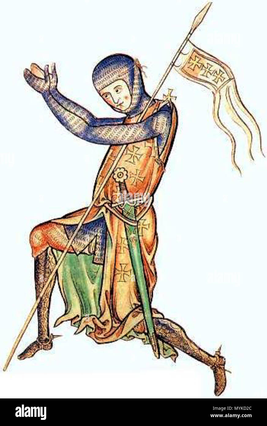 . English: praying Crusader Čeština: Křižácký rytíř . 13th century ...