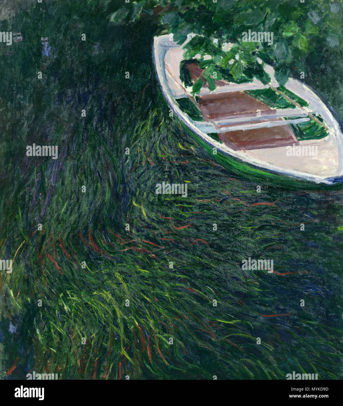 . Français : La barque . 1887 368 Monet-Barque-Marmottan Stock Photo ...