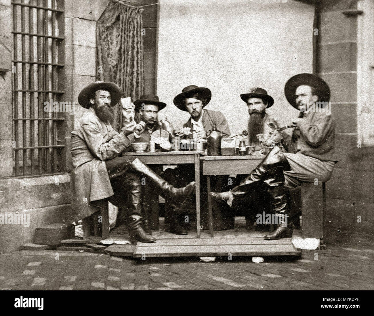 . Group of 'Morgan's Men' while prisoners of war in Western ...