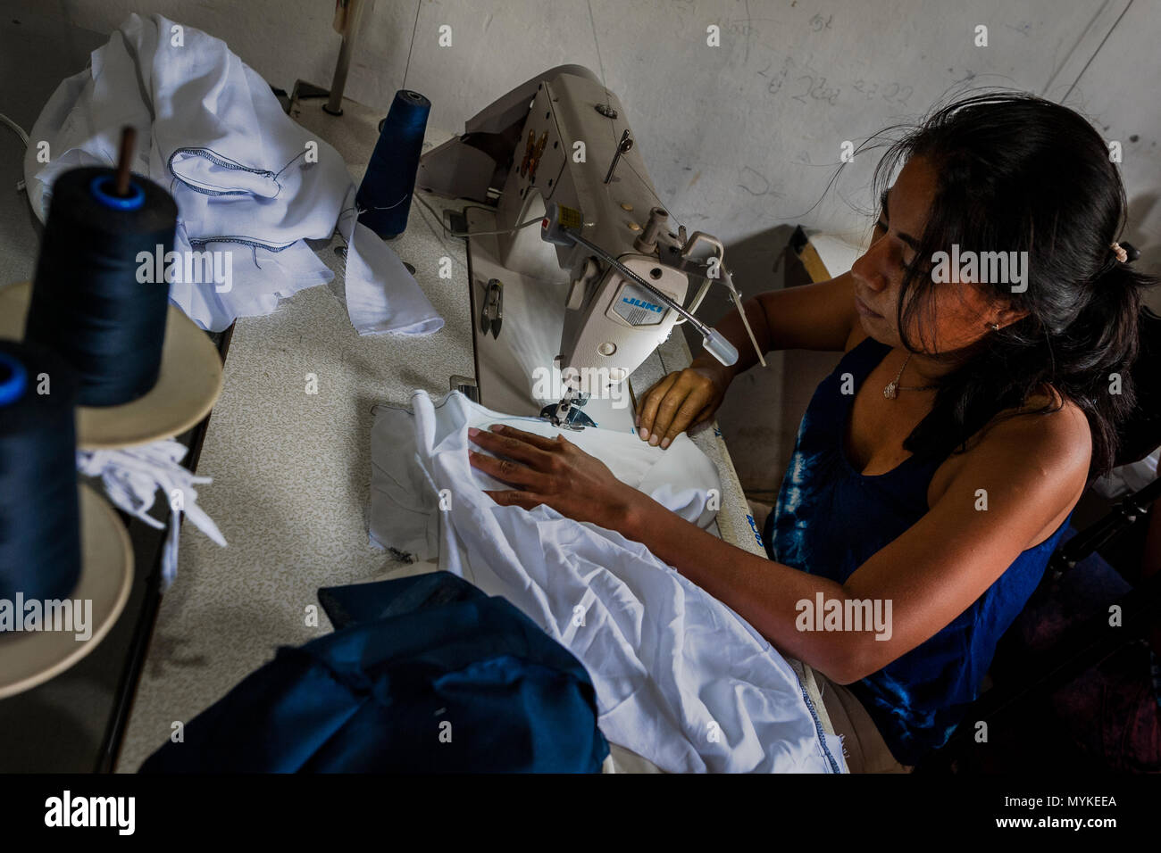 Traditional indigo dyed cloth hi-res stock photography and images - Alamy