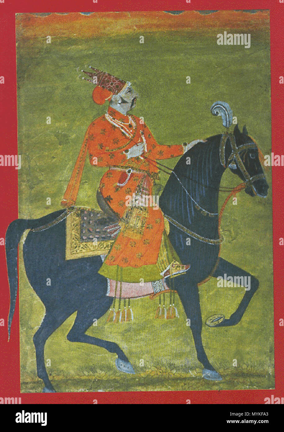 . English: Mughal Equestrian Rajasthan, 18th century . 18th century ...
