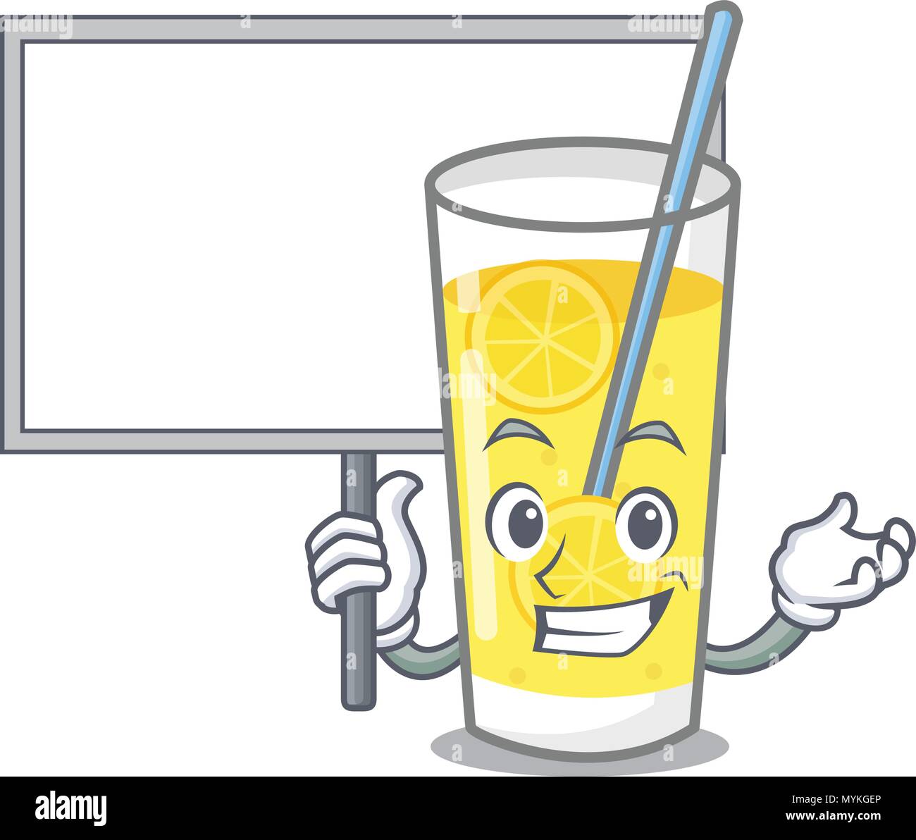 Bring board lemonade character cartoon style Stock Vector Image & Art ...