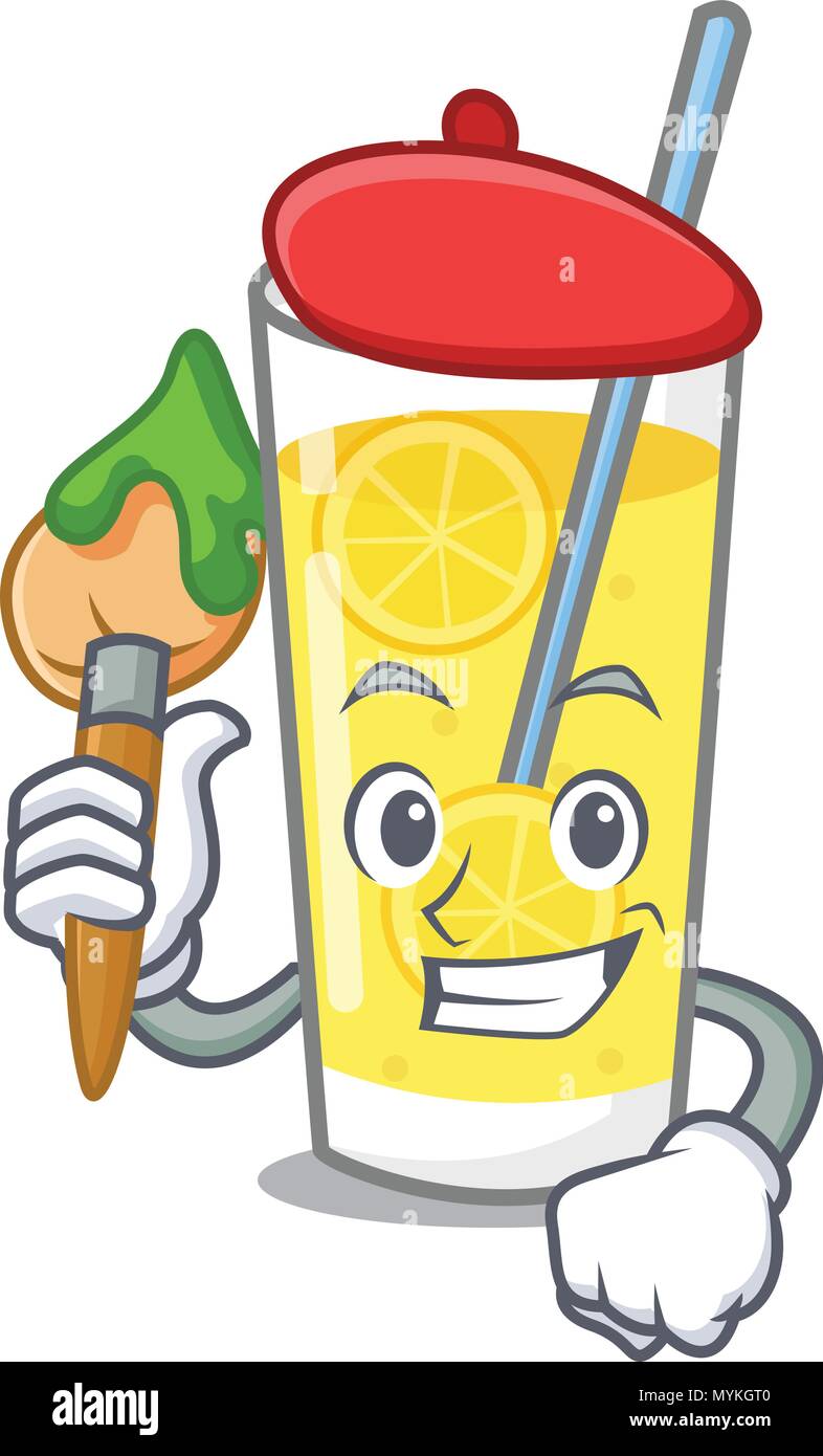 Artist lemonade character cartoon style Stock Vector Image & Art - Alamy