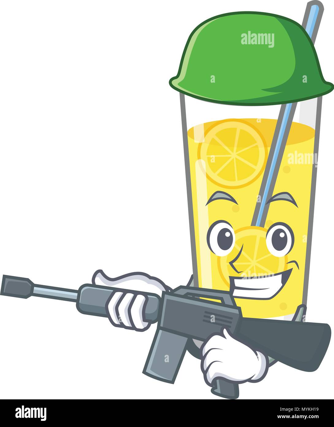 Army lemonade character cartoon style Stock Vector Image & Art - Alamy