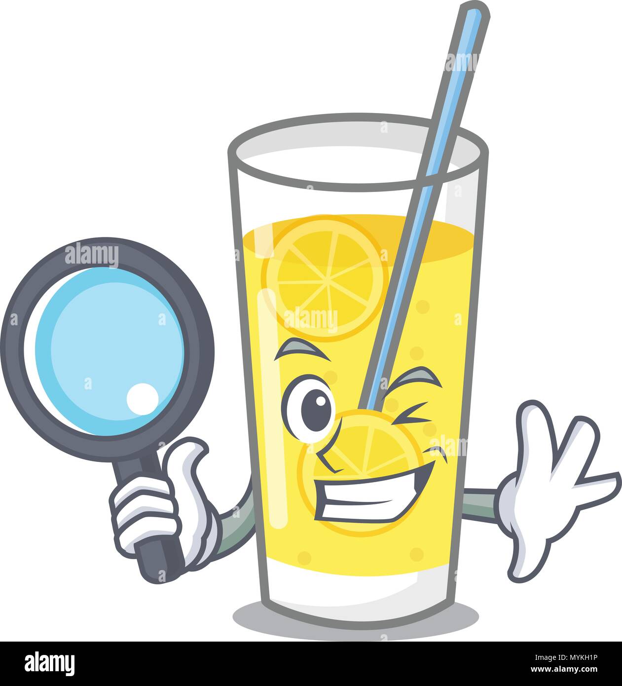 Detective lemonade character cartoon style Stock Vector Image & Art - Alamy