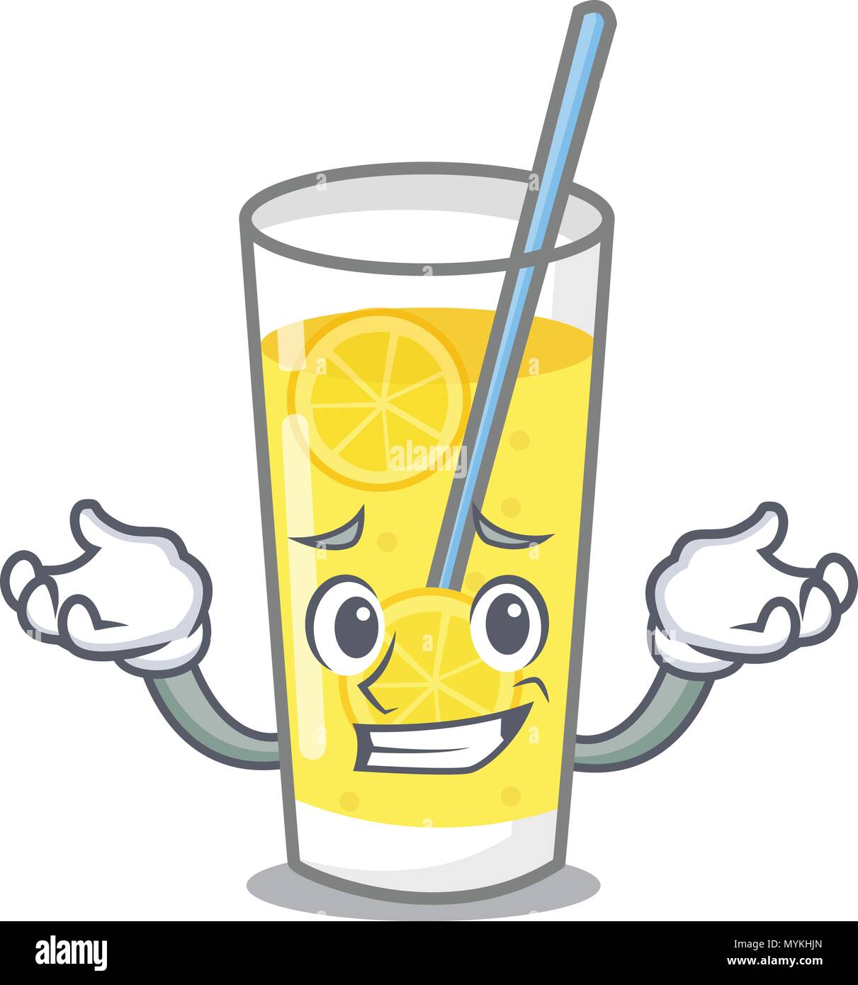 Grinning lemonade character cartoon style Stock Vector Image & Art - Alamy