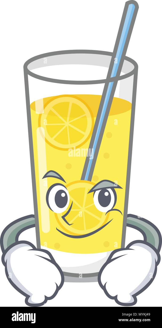 Smirking lemonade character cartoon style Stock Vector Image & Art - Alamy