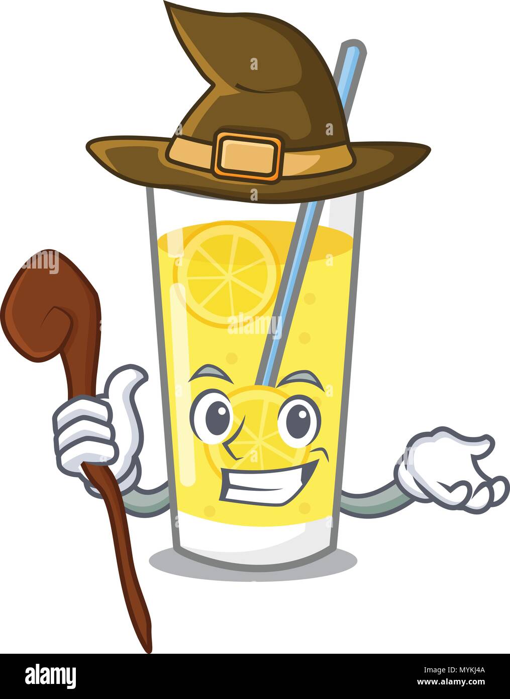 Witch lemonade mascot cartoon style Stock Vector Image & Art - Alamy