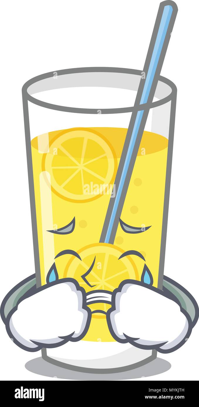Crying lemonade mascot cartoon style Stock Vector Image & Art - Alamy