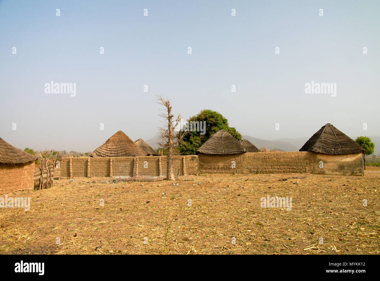 Landscape of the Village of Dowayo tribe at Poli, Cameroon Stock Photo ...