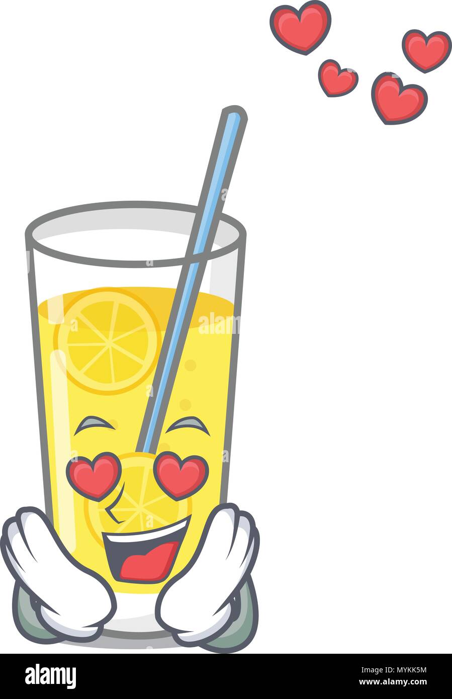 In love lemonade mascot cartoon style Stock Vector Image & Art - Alamy