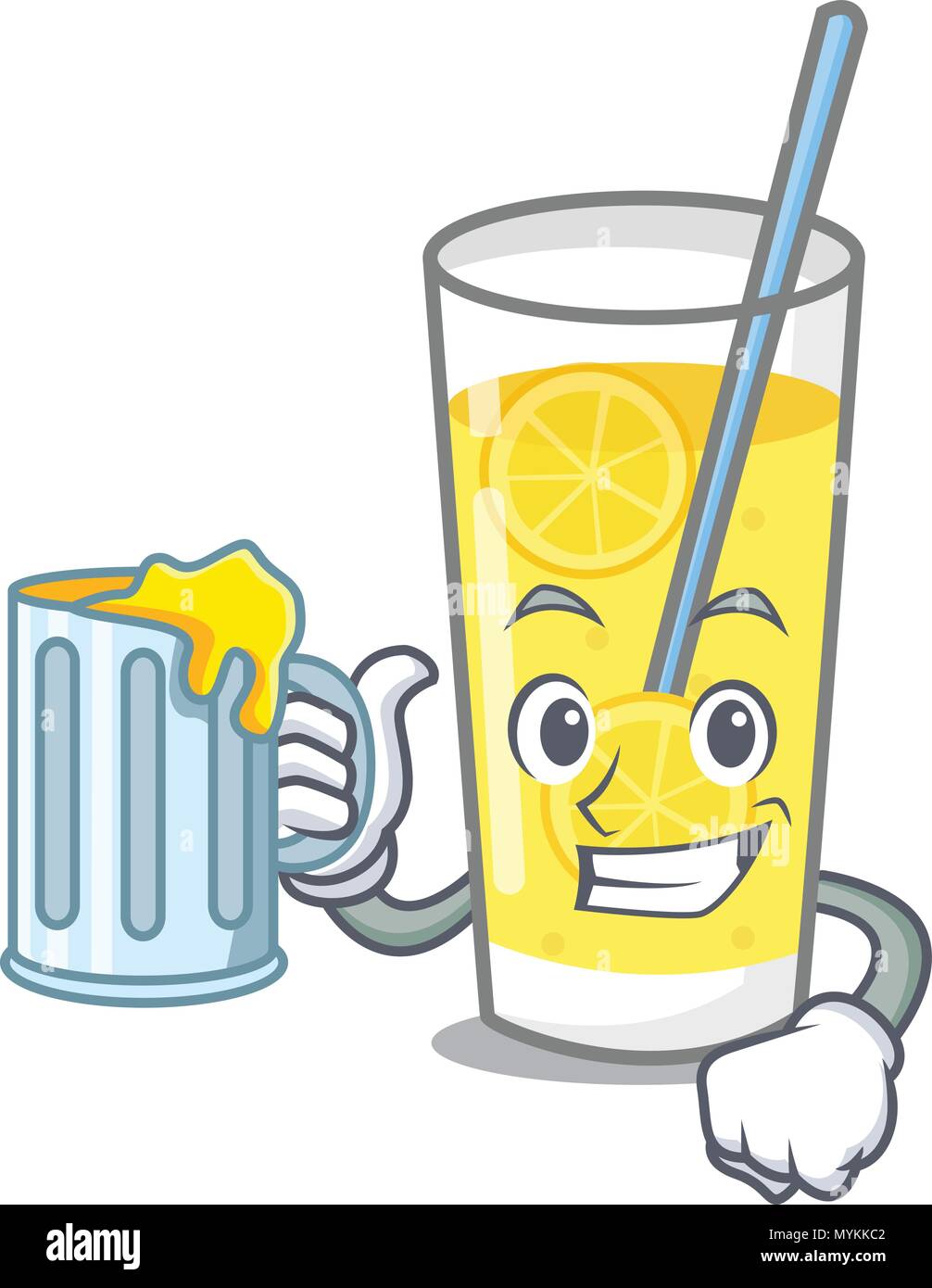 With juice lemonade mascot cartoon style Stock Vector Image & Art - Alamy