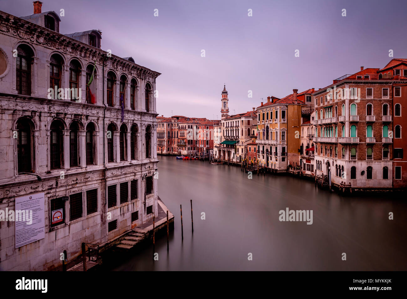 A View Of The Grand Canal Taken From The Rialto Bridge, Venice, Italy ...