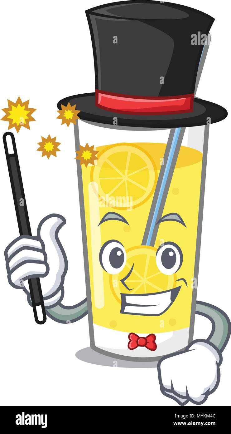 Magician lemonade mascot cartoon style Stock Vector Image & Art - Alamy