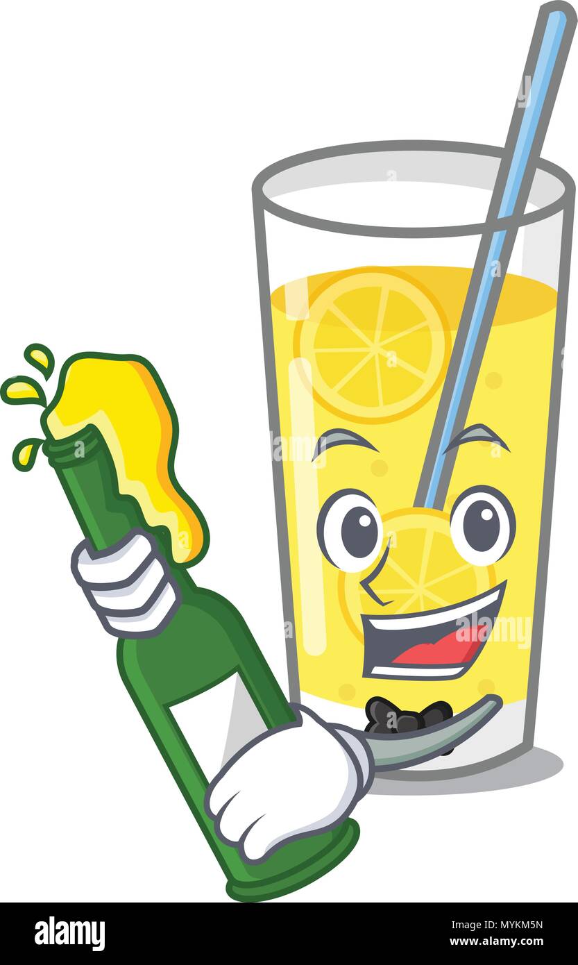 With beer lemonade mascot cartoon style Stock Vector Image & Art - Alamy