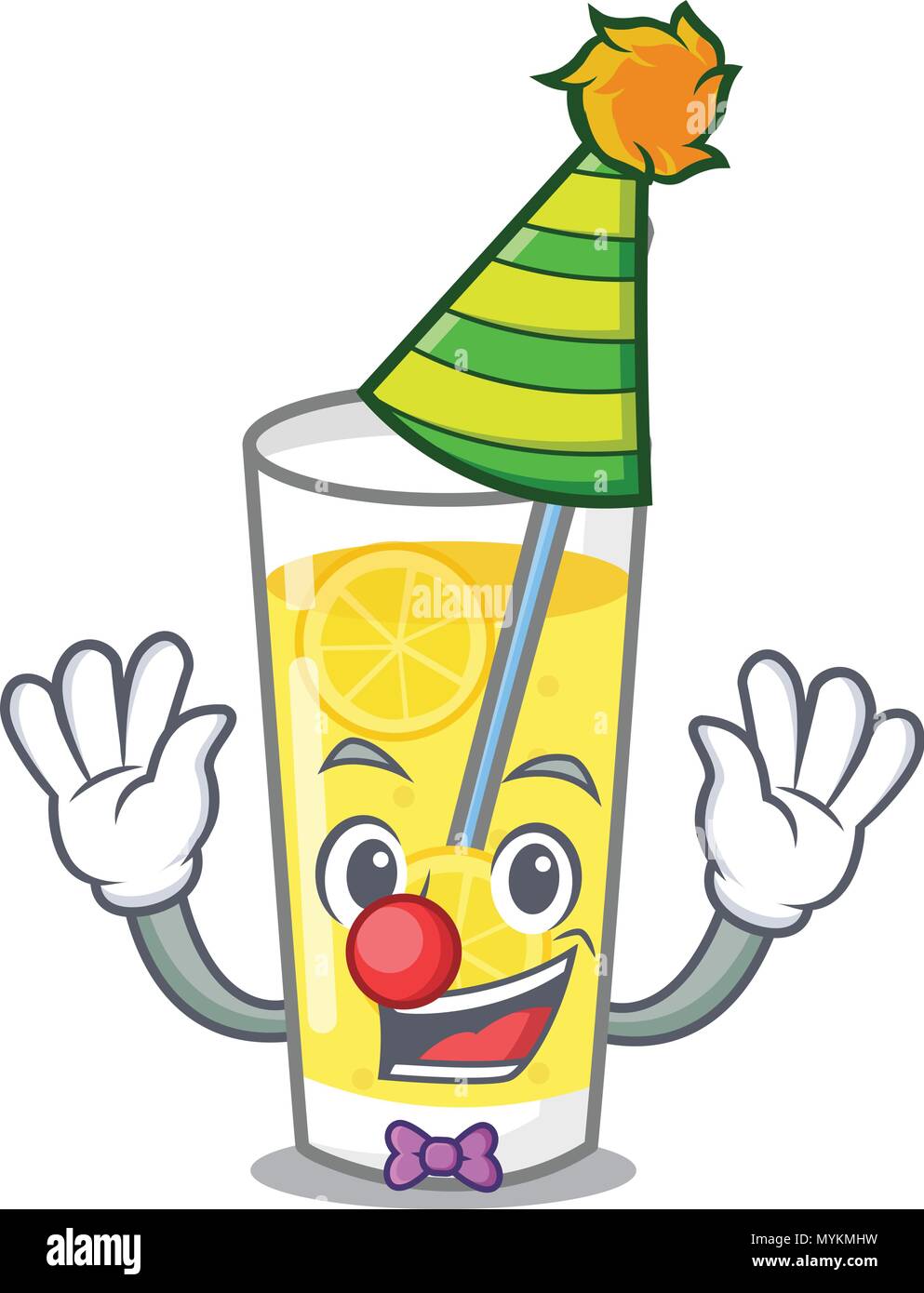 Clown lemonade mascot cartoon style Stock Vector Image & Art - Alamy