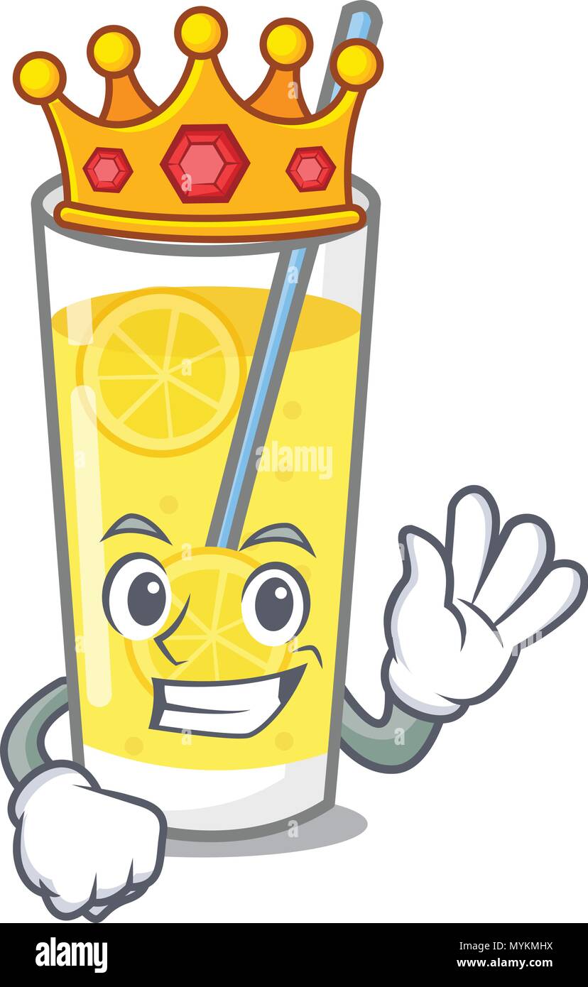 King lemonade mascot cartoon style Stock Vector Image & Art - Alamy