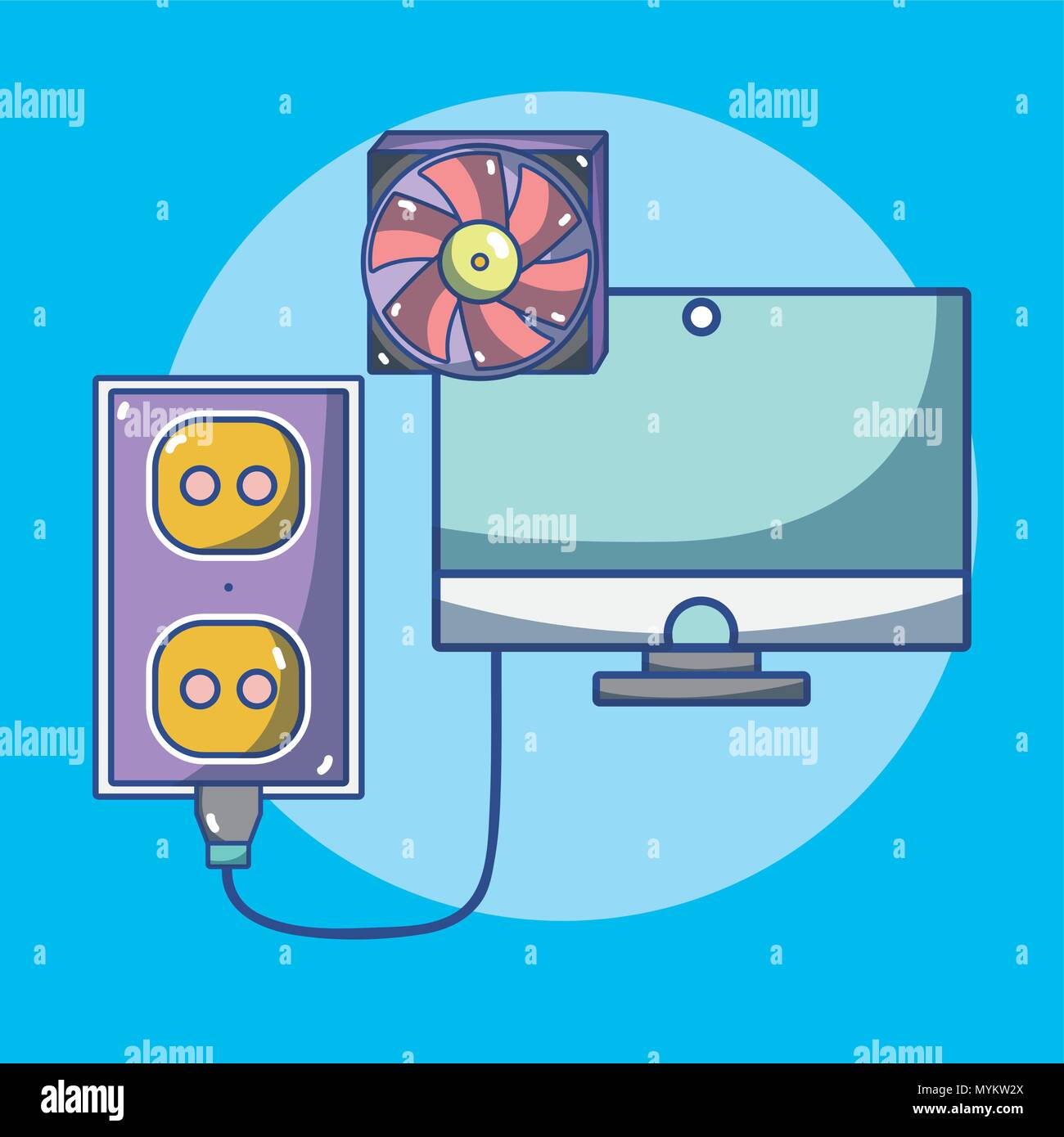 Computer fan technology Stock Vector Image & Art - Alamy