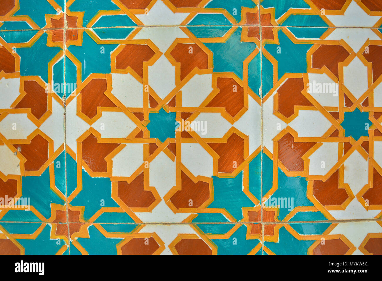 Portuguese azulejo tiles. Color pattern. Watercolor seamless pattern ...