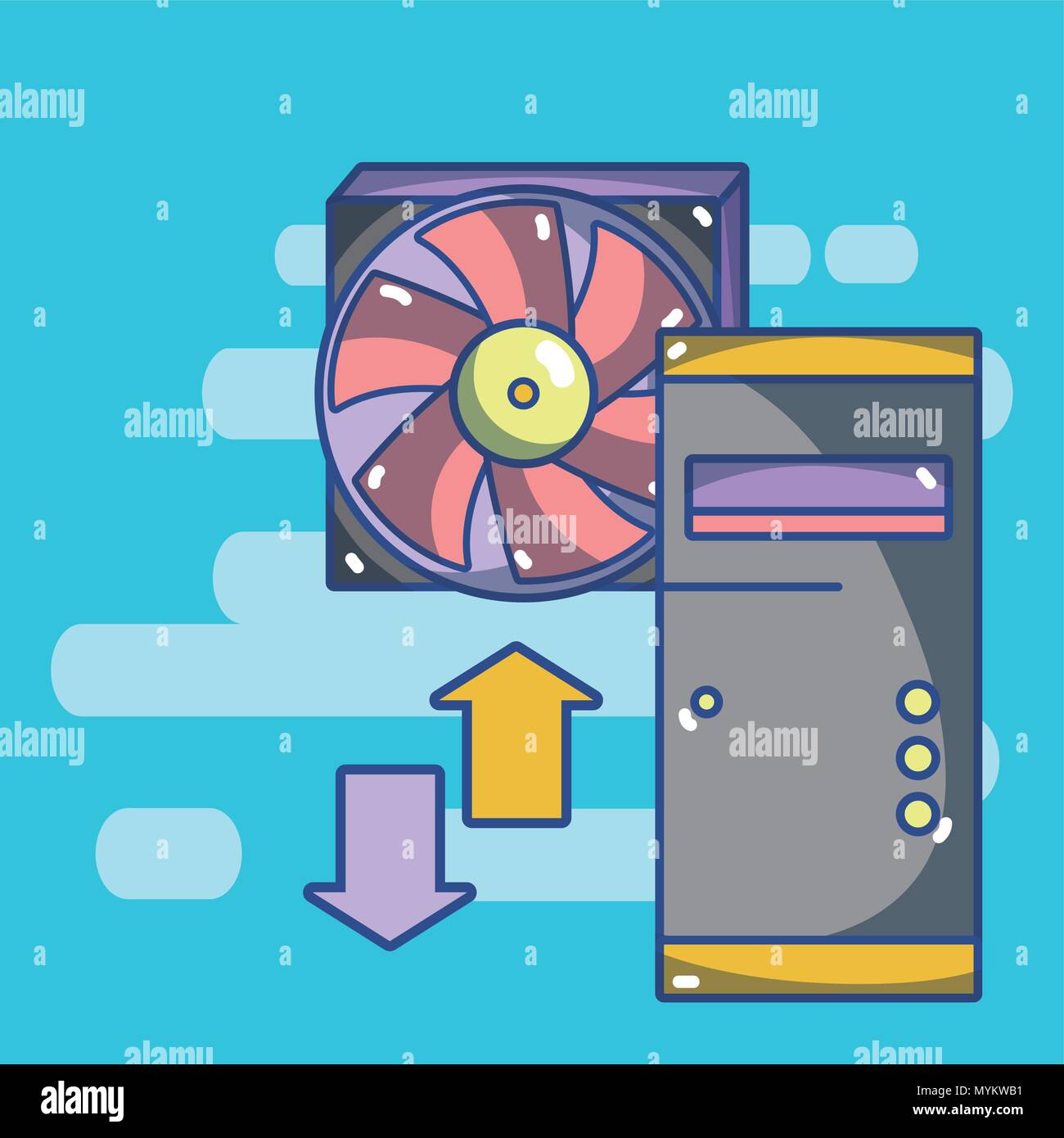 Computer fan technology Stock Vector Image & Art - Alamy
