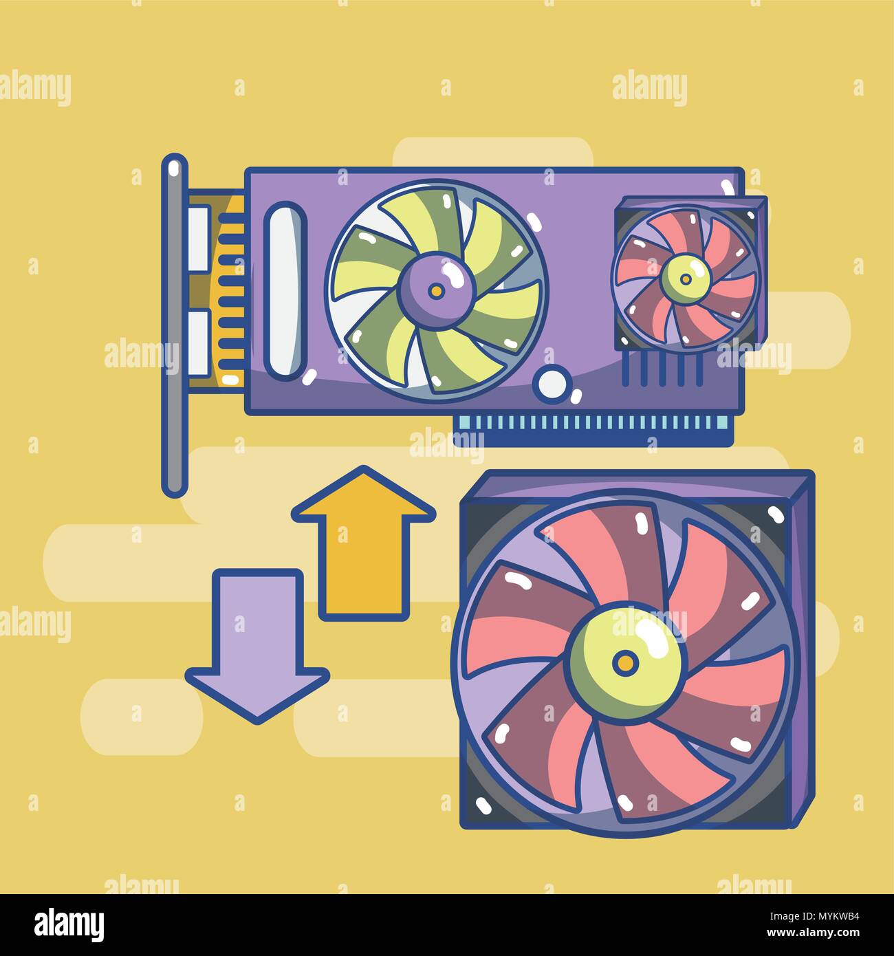 Computer fan technology Stock Vector Image & Art - Alamy