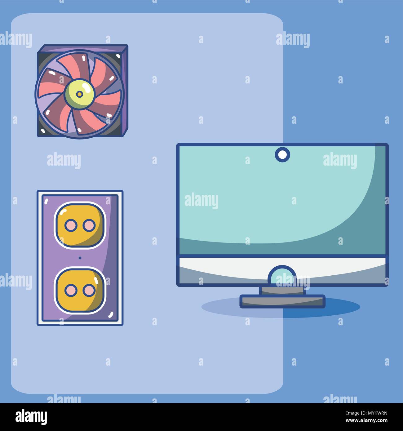 Computer fan technology Stock Vector Image & Art - Alamy