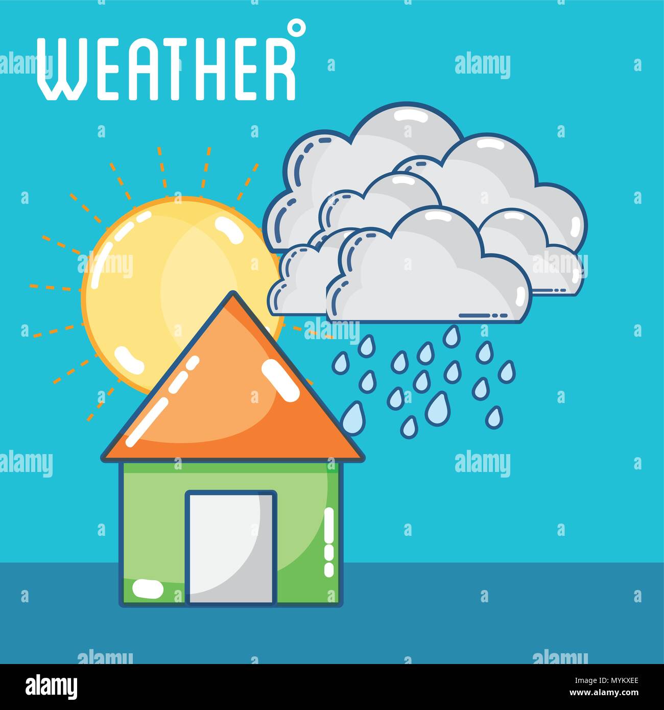 Weather and forecast Stock Vector Image & Art - Alamy