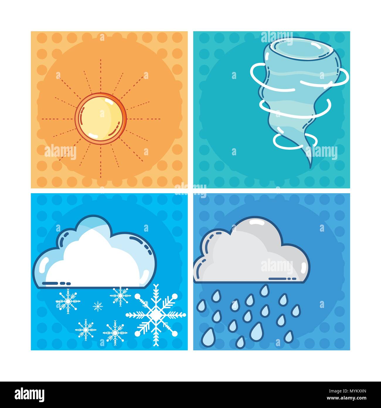 Set of weather frames Stock Vector Image & Art - Alamy
