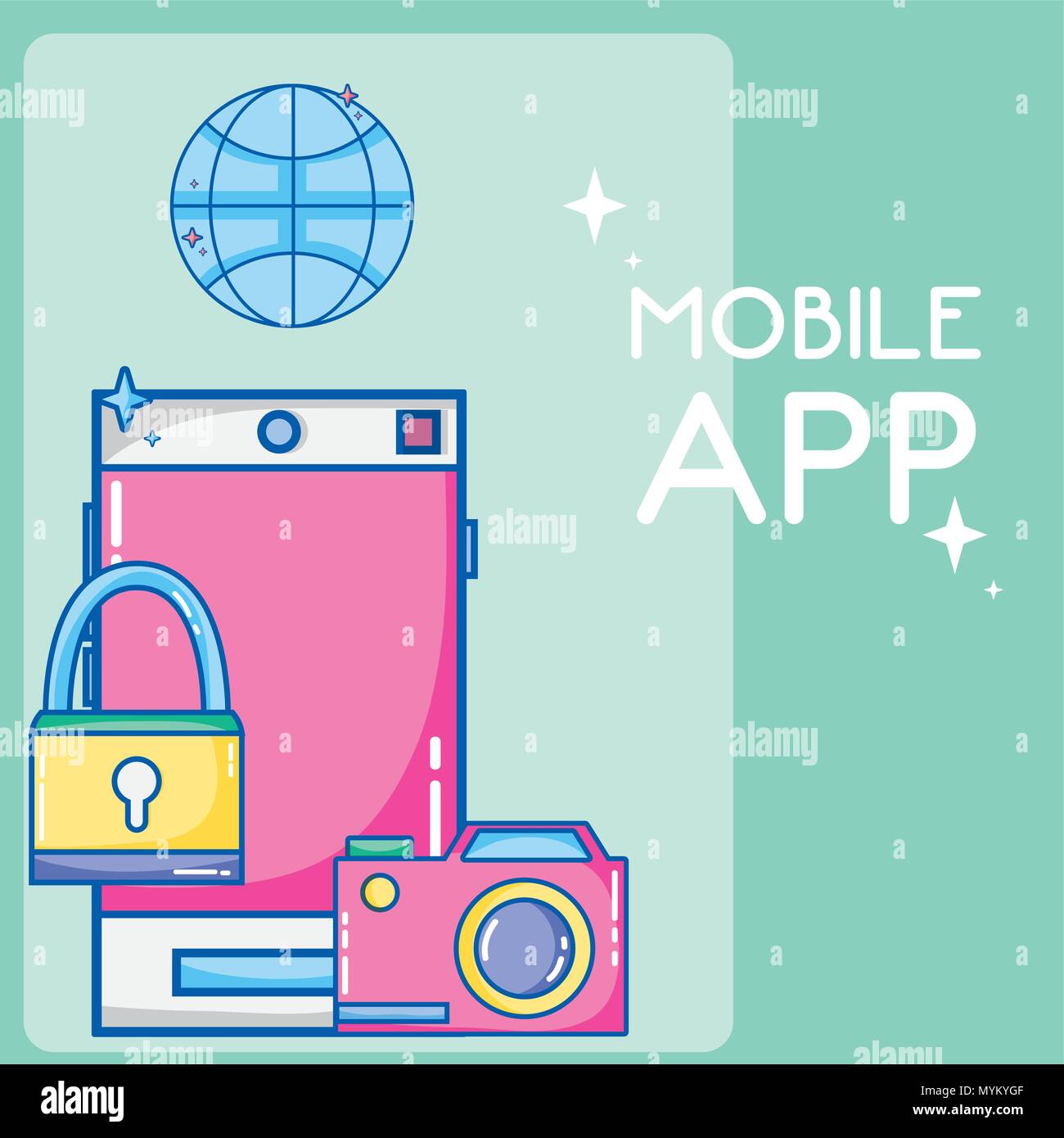 Mobile app technology Stock Vector Image & Art - Alamy