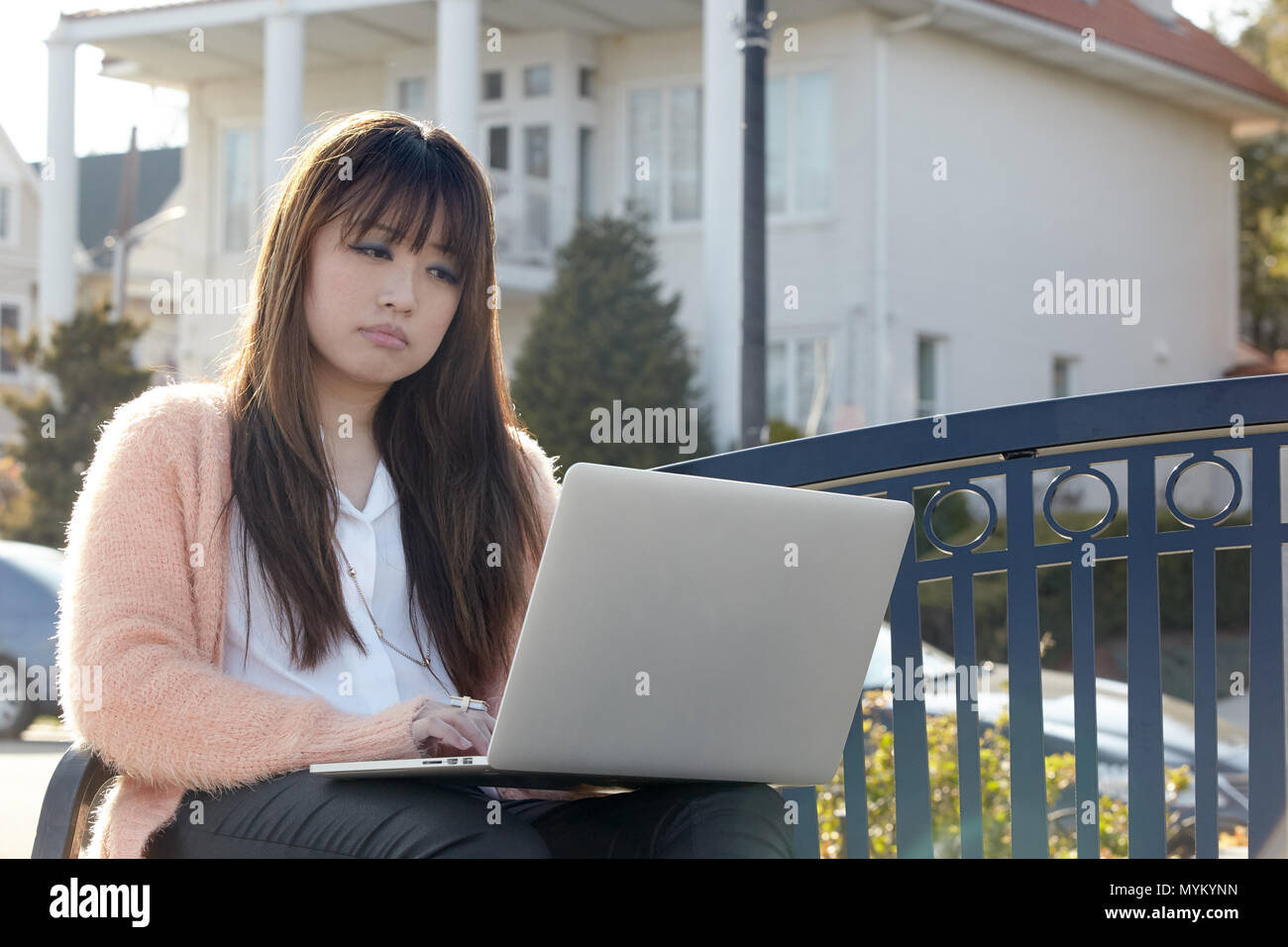 Asian laptop student hi-res stock photography and images - Alamy