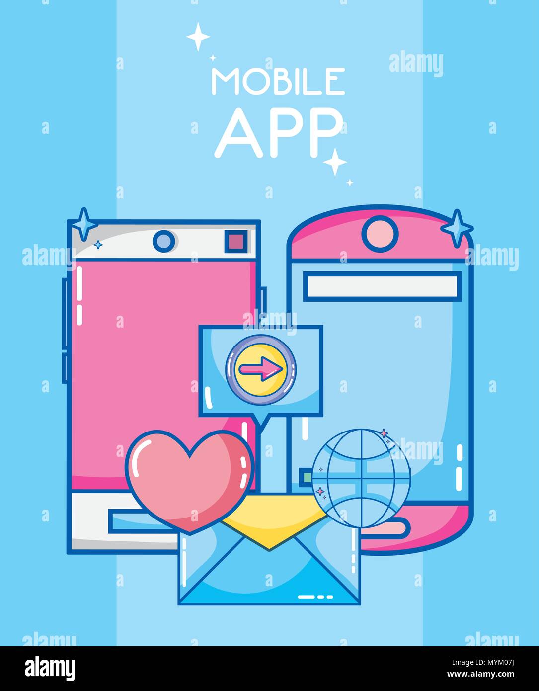 Mobile app technology Stock Vector Image & Art - Alamy