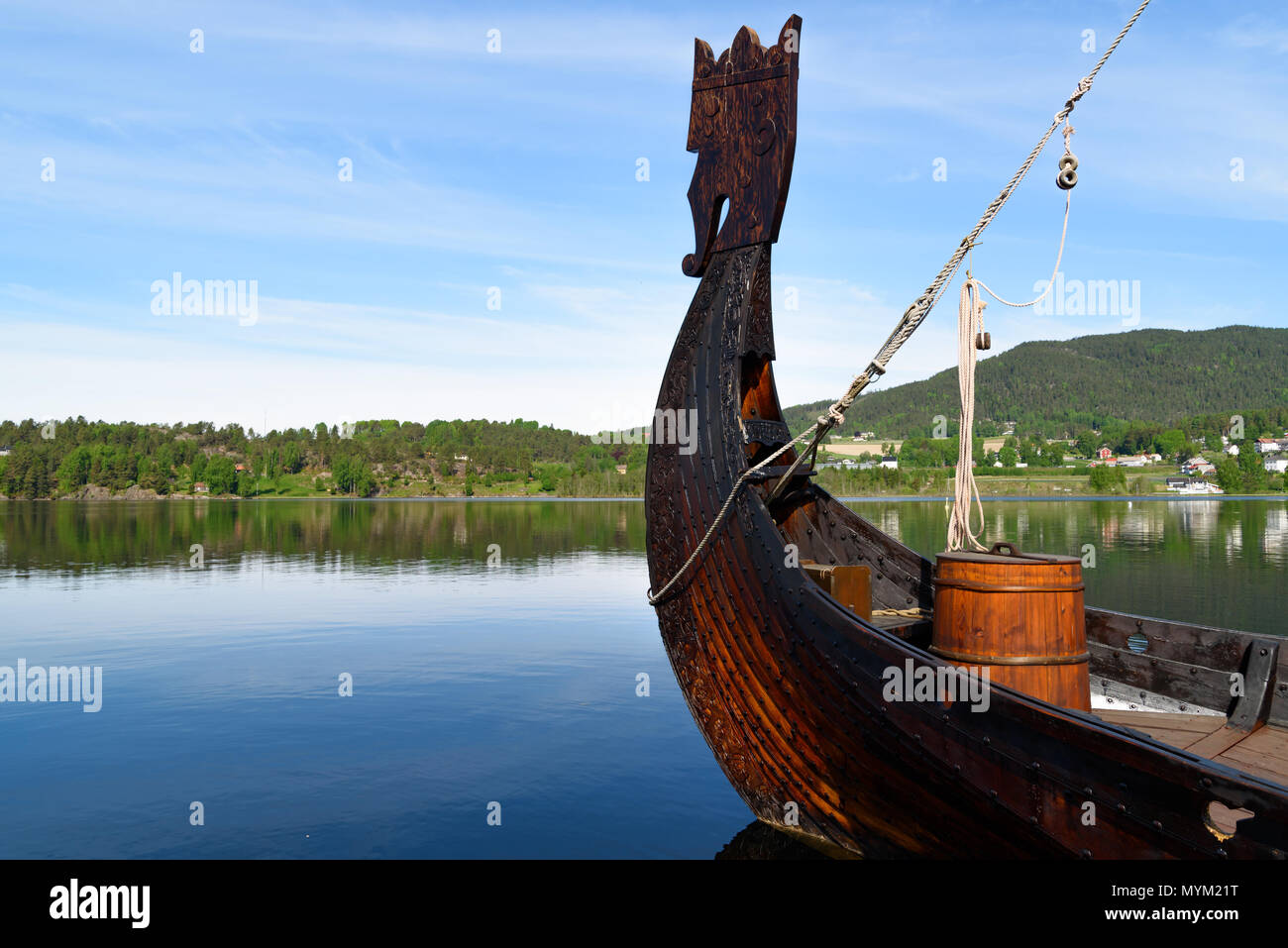 Akkerhaugen, Norway - May 20, 2018: Travel documentary of everyday life ...