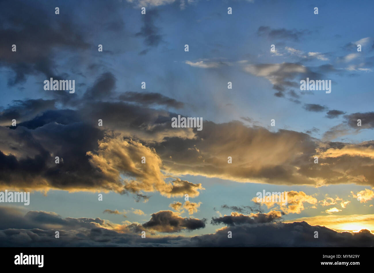 Heavenly golden morning sky dramatic hi-res stock photography and ...