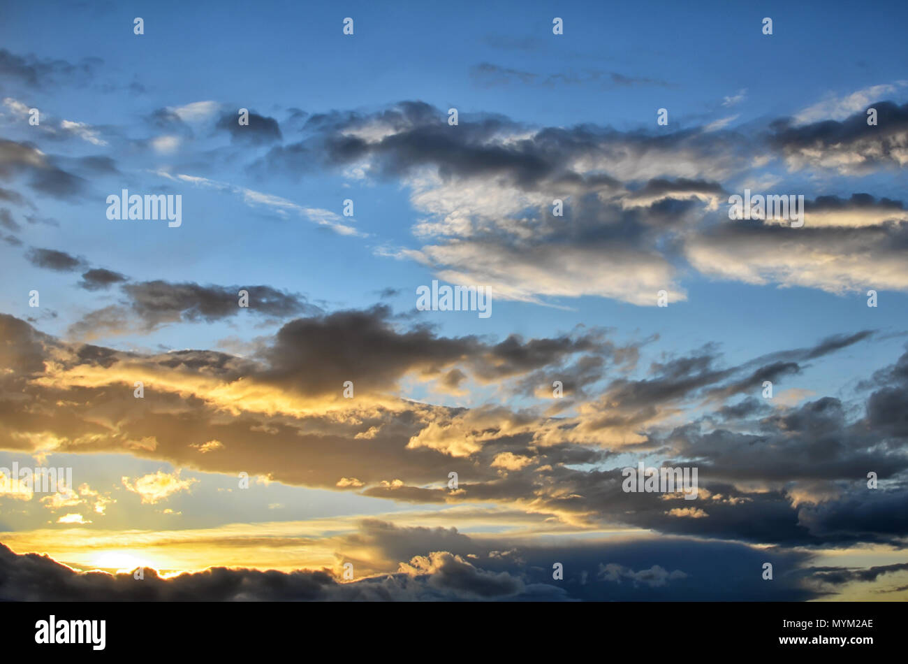 Heavenly golden morning sky dramatic hi-res stock photography and ...