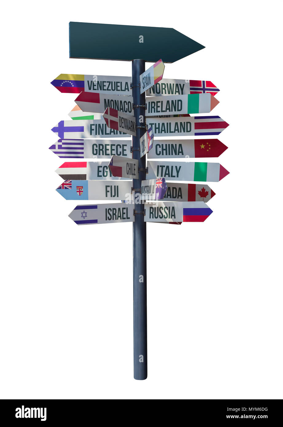 Road sign egypt Cut Out Stock Images & Pictures - Alamy