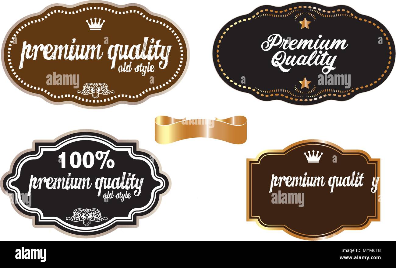 old style labels Stock Vector Image & Art - Alamy
