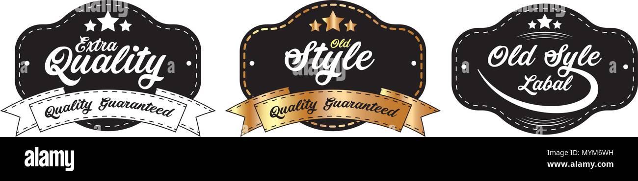 old style labels Stock Vector Image & Art - Alamy