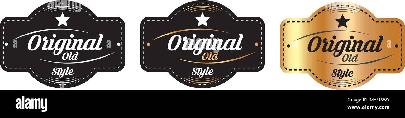 old style labels Stock Vector Image & Art - Alamy