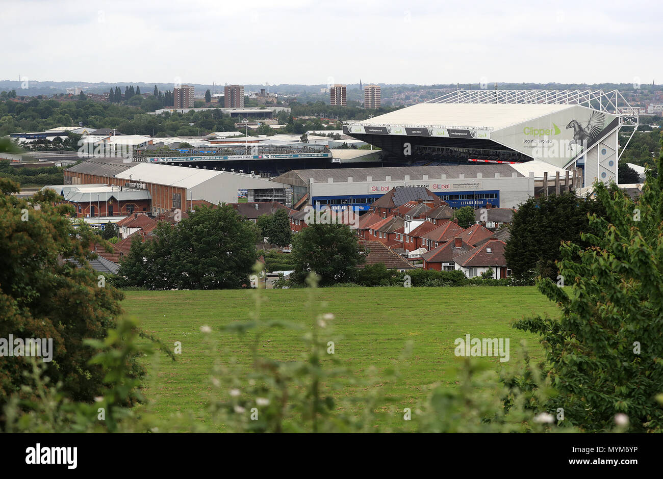 A general view elland road prior hi-res stock photography and images ...