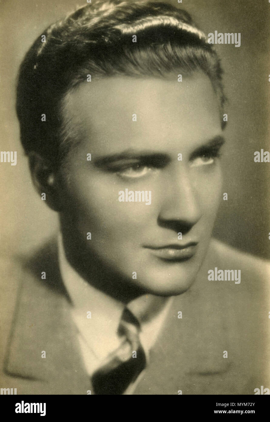 Portrait of Italian actor Rossano Brazzi Stock Photo - Alamy